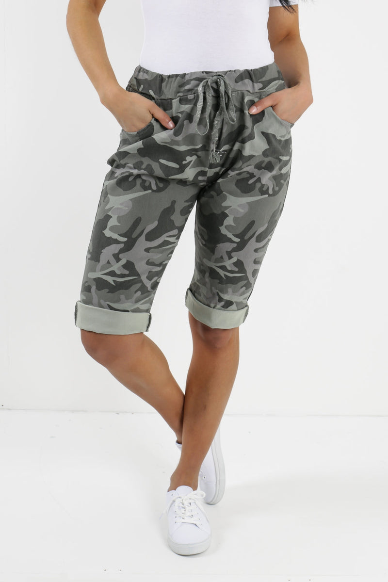 Italian Magic Shorts/Chinos Camo Khaki – Jenoa NZ